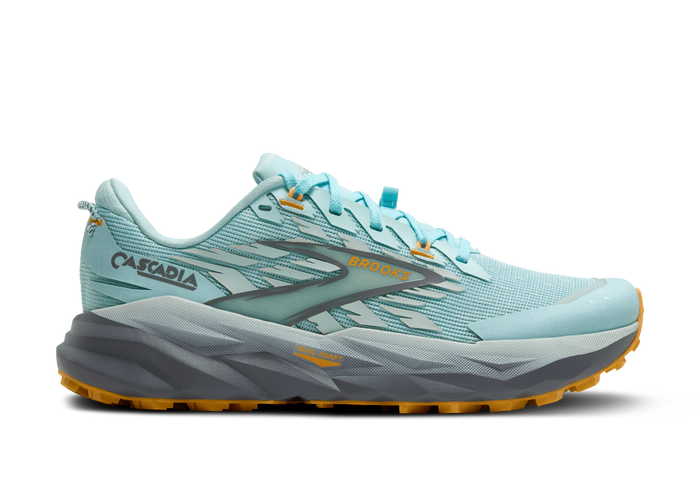 Brooks Cascadia 19 GTX (D Width) - Clearwater/Primer Grey/Apricot (Wom